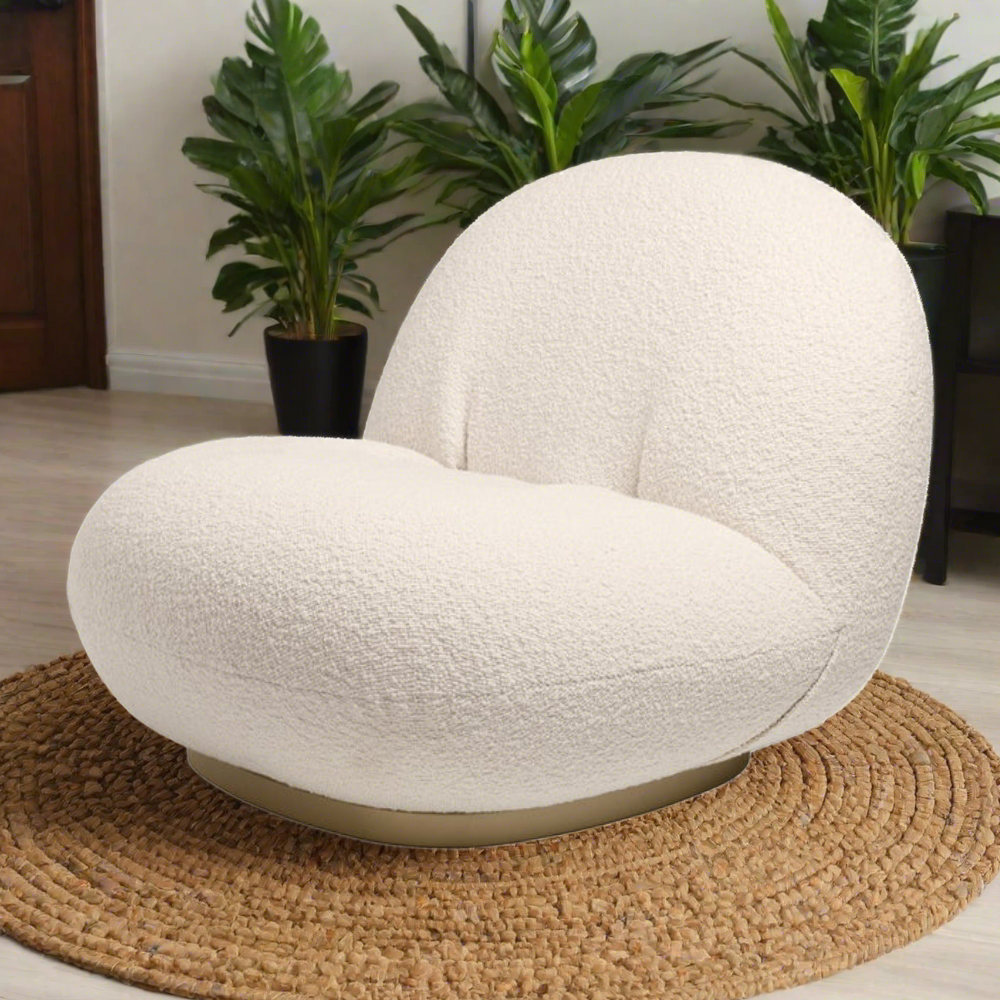 Bob Lounge Chair - Boucle Fabric – PLATA DECOR IMPORTS